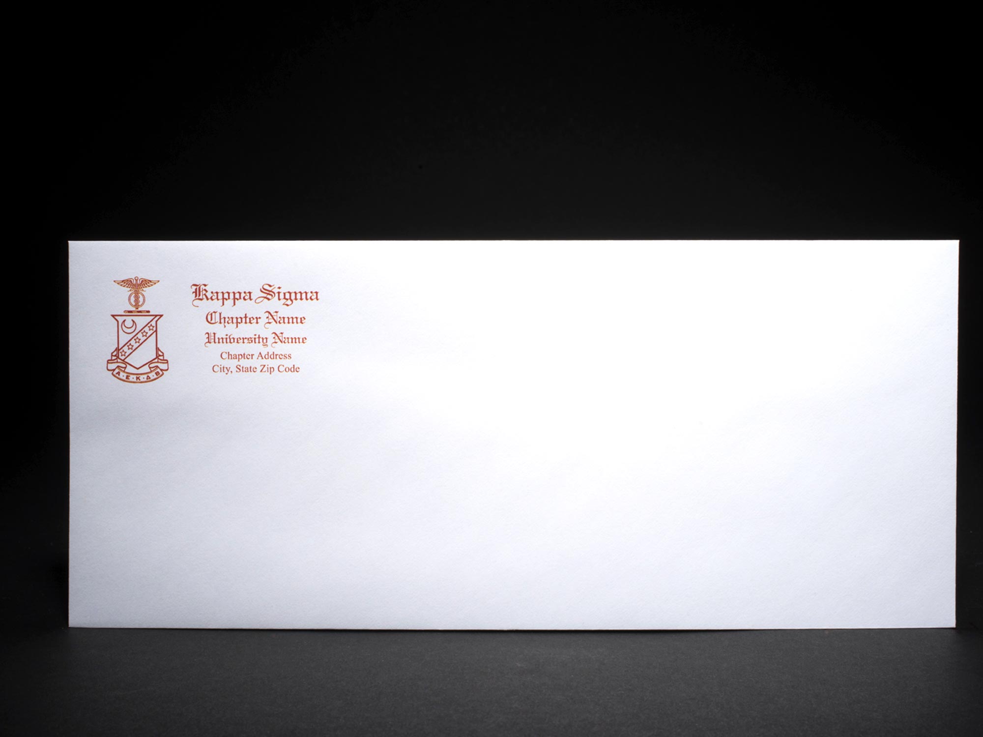 Business Size Envelopes Kappa Sigma | GreekStation