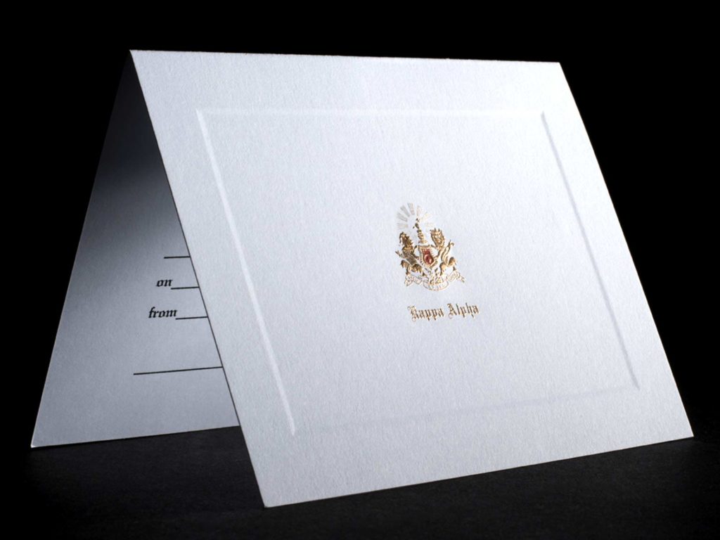 Engraved Invitations Kappa Alpha Order | GreekStation