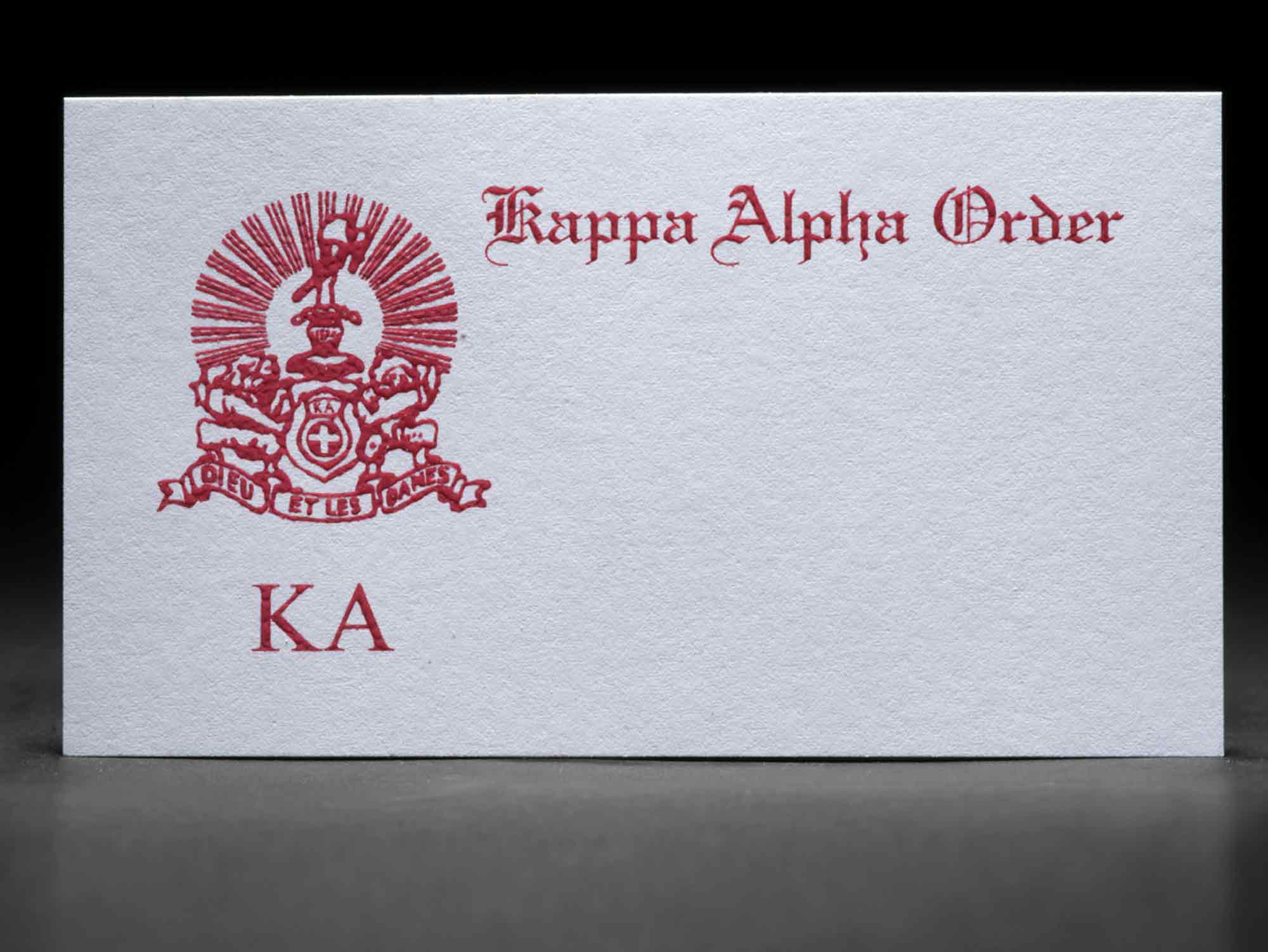 Nametags Kappa Alpha Order | GreekStation