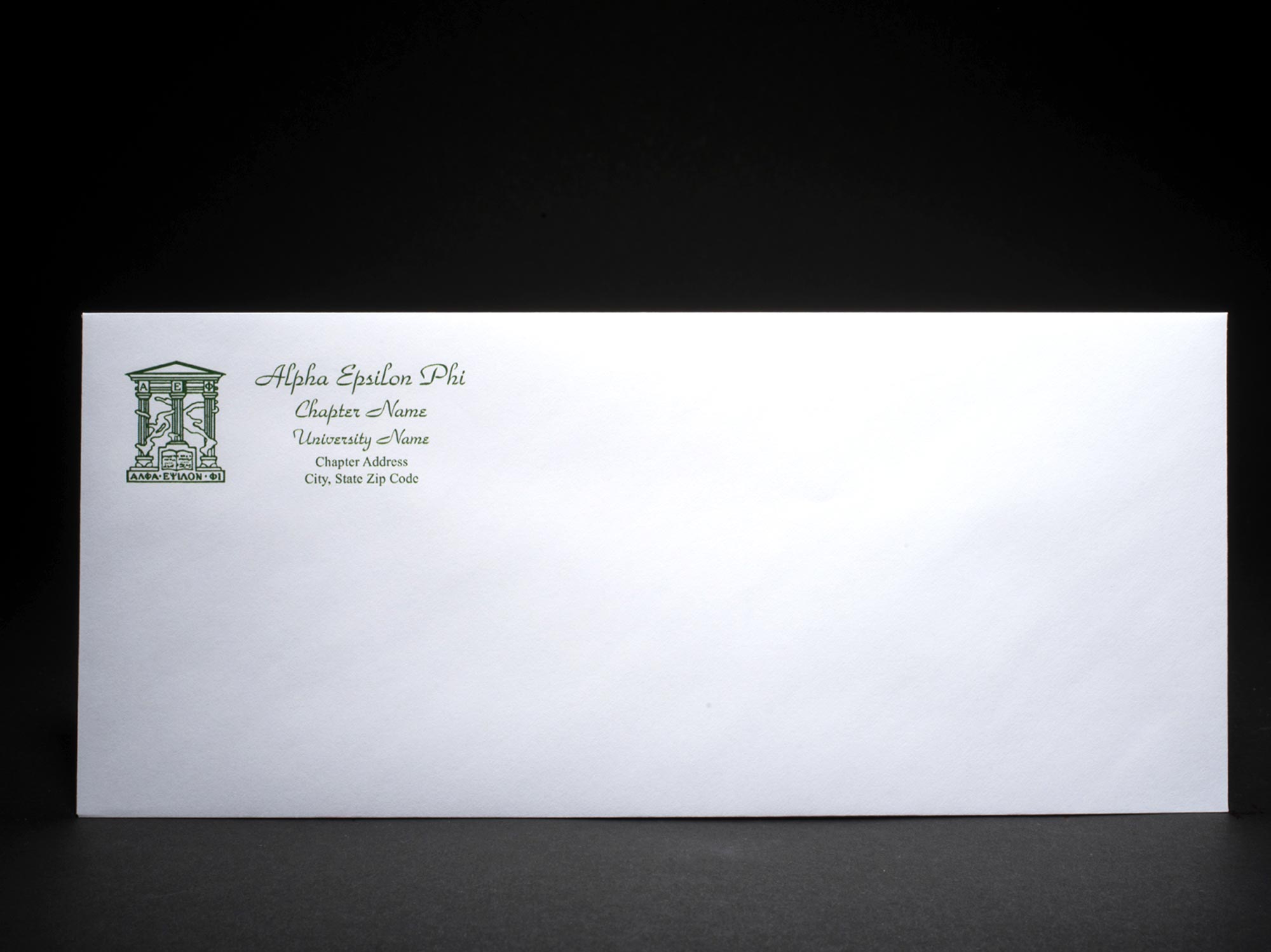 Business Size Envelopes Alpha Epsilon Phi | GreekStation