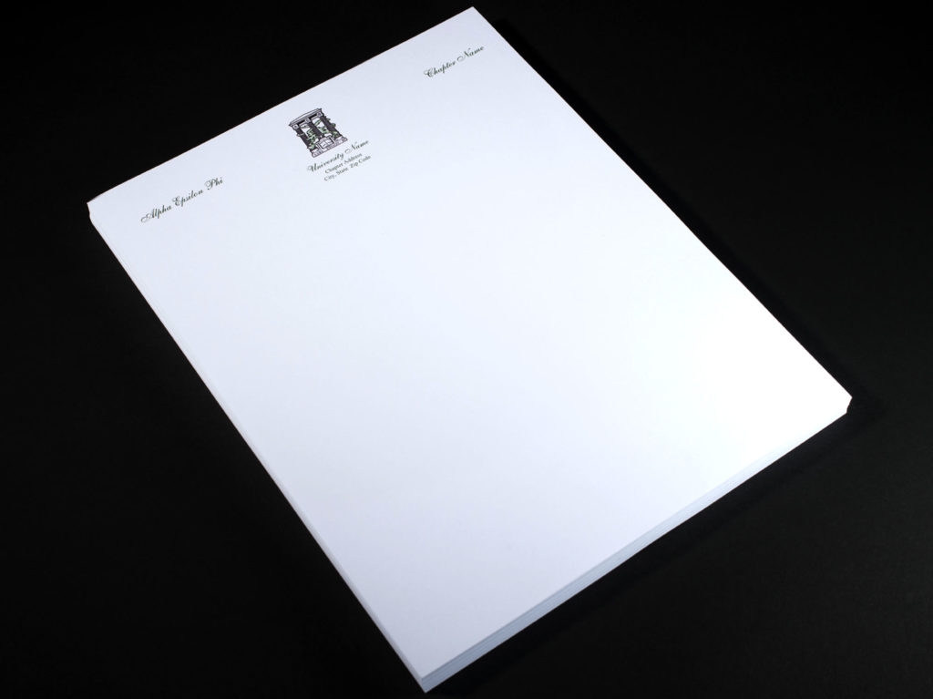 Business Size Letterhead Alpha Epsilon Phi | GreekStation