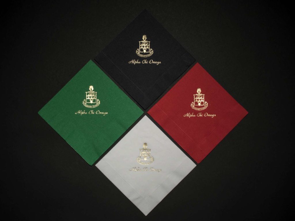 Napkins Alpha Chi Omega | GreekStation