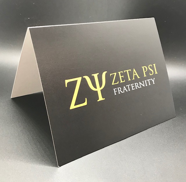 Full Color Greek Letter Notecards Zeta Psi | GreekStation
