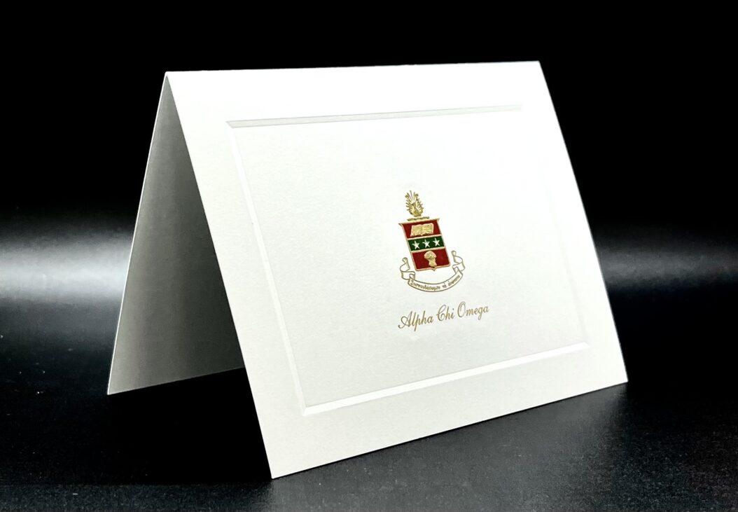 Engraved Invitations Alpha Chi Omega | GreekStation